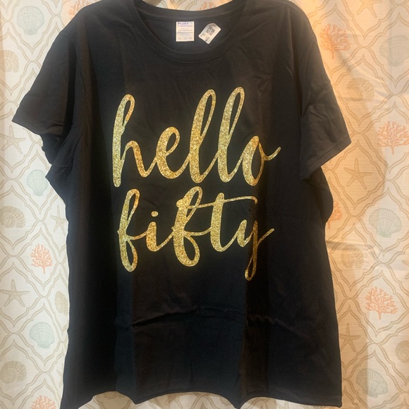 Tops | New Hello Fifty Tshirt | Poshmark